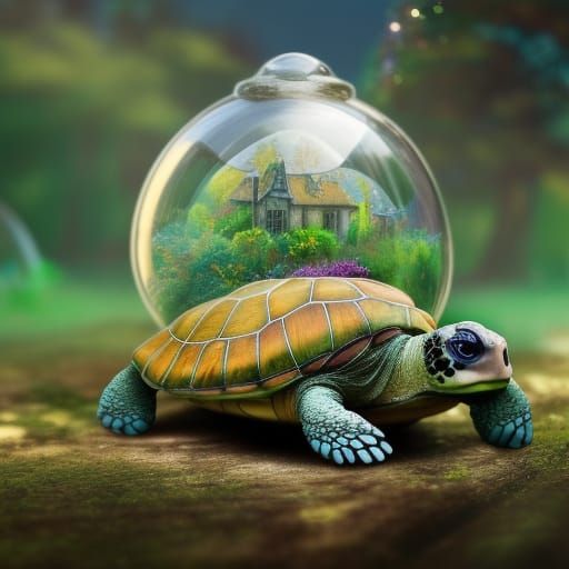 Magical Little Turtle - AI Generated Artwork - NightCafe Creator