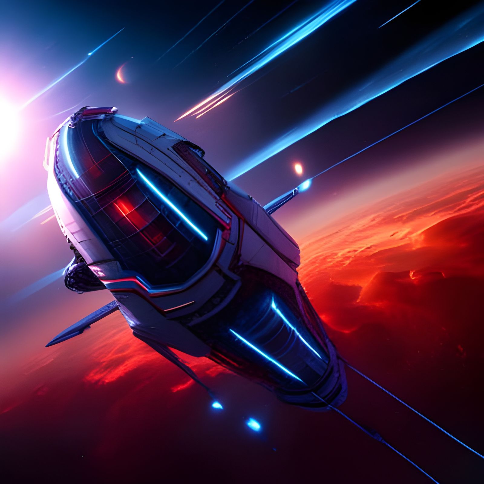 Spaceship II - AI Generated Artwork - NightCafe Creator