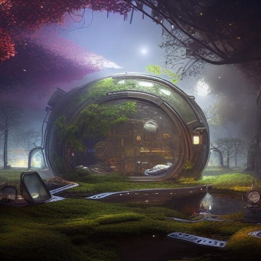 Bio pod - AI Generated Artwork - NightCafe Creator