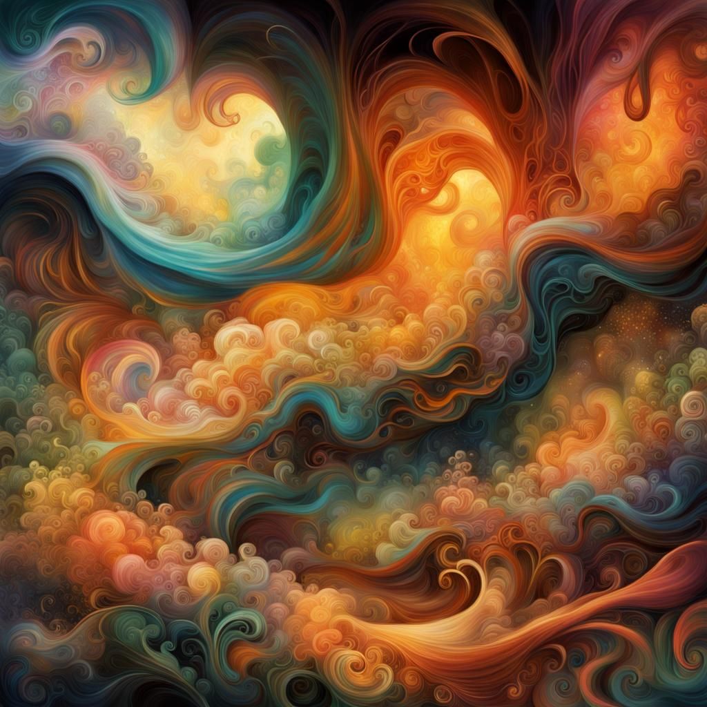 Colorful swirling dreams #4 - AI Generated Artwork - NightCafe Creator