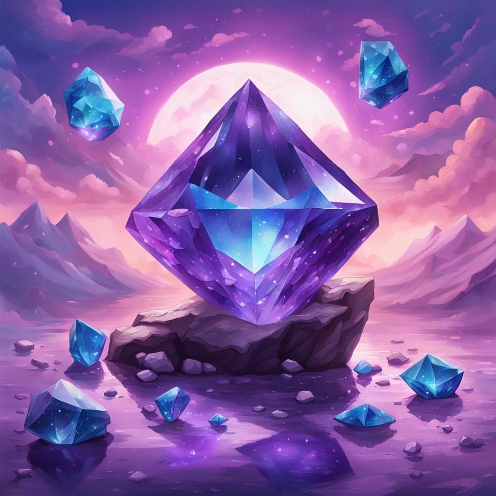 Purple Halite - AI Generated Artwork - NightCafe Creator