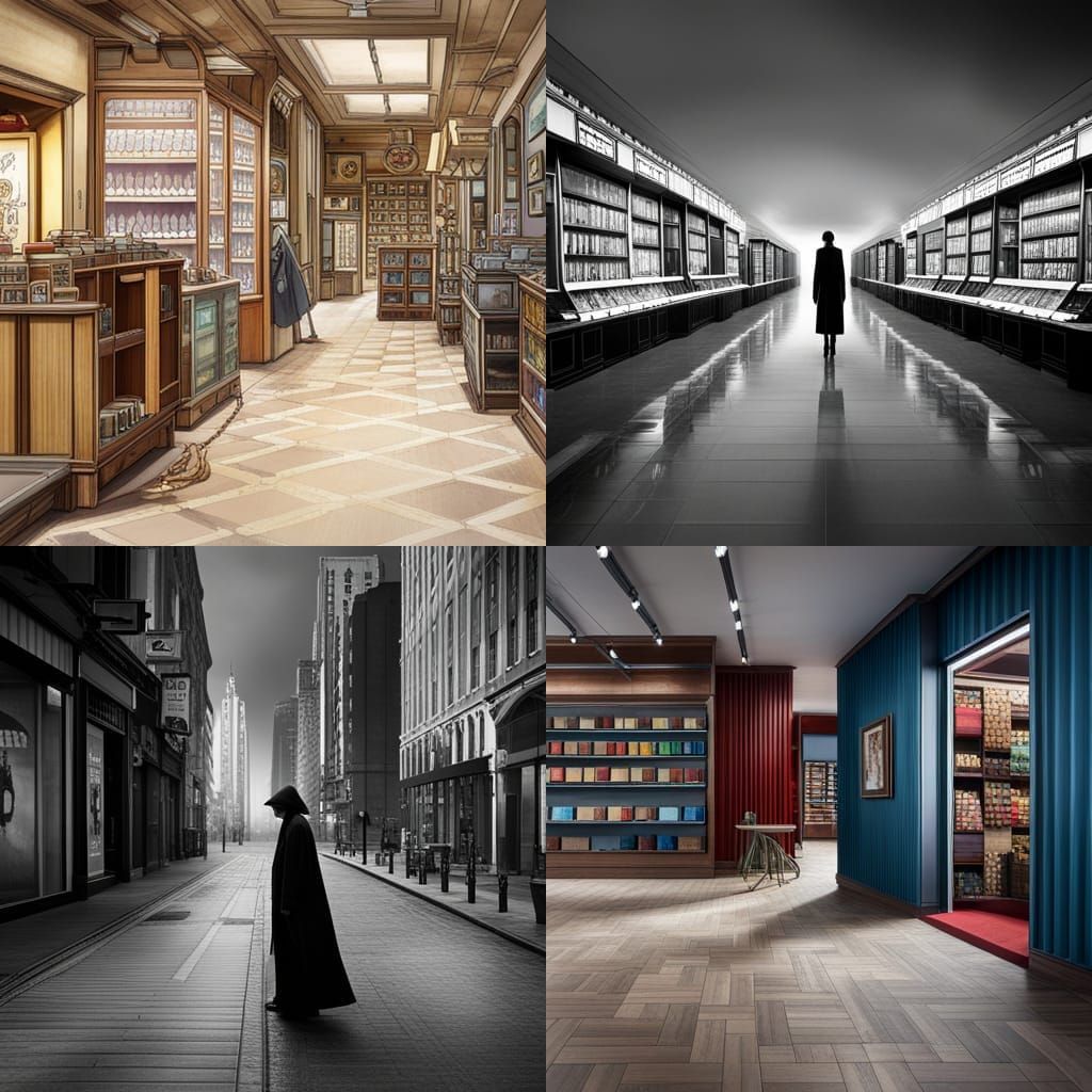 The last ghost of the world is the world of stores - AI Generated ...