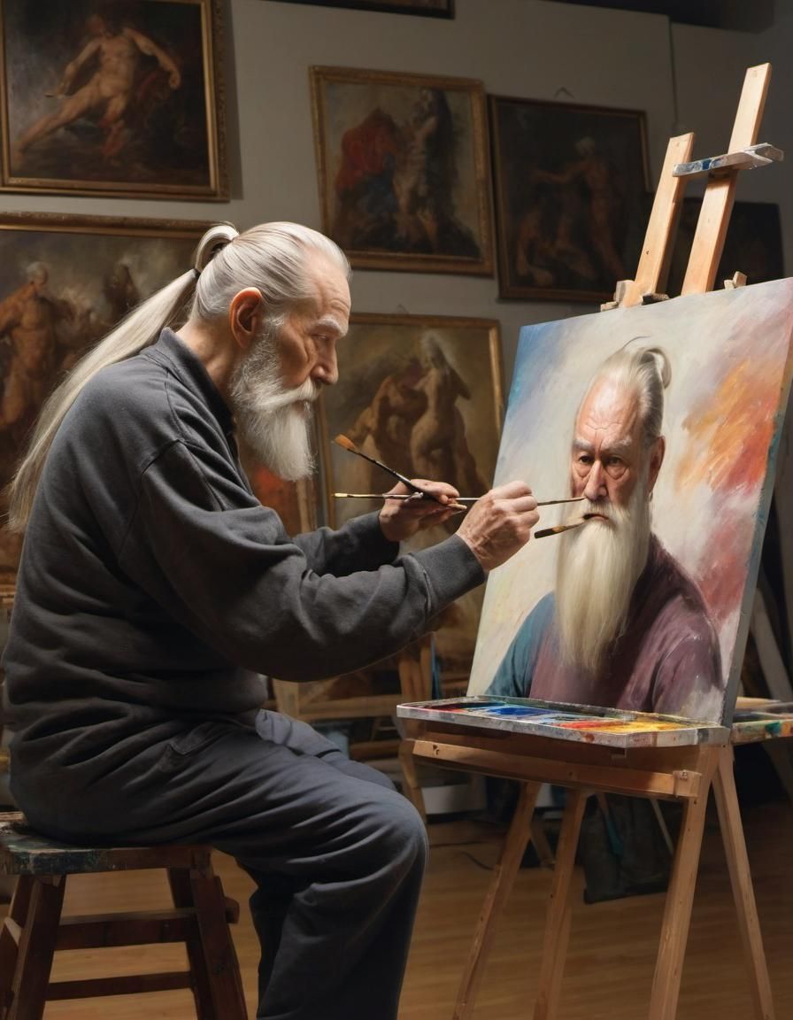 The Painter - AI Generated Artwork - NightCafe Creator