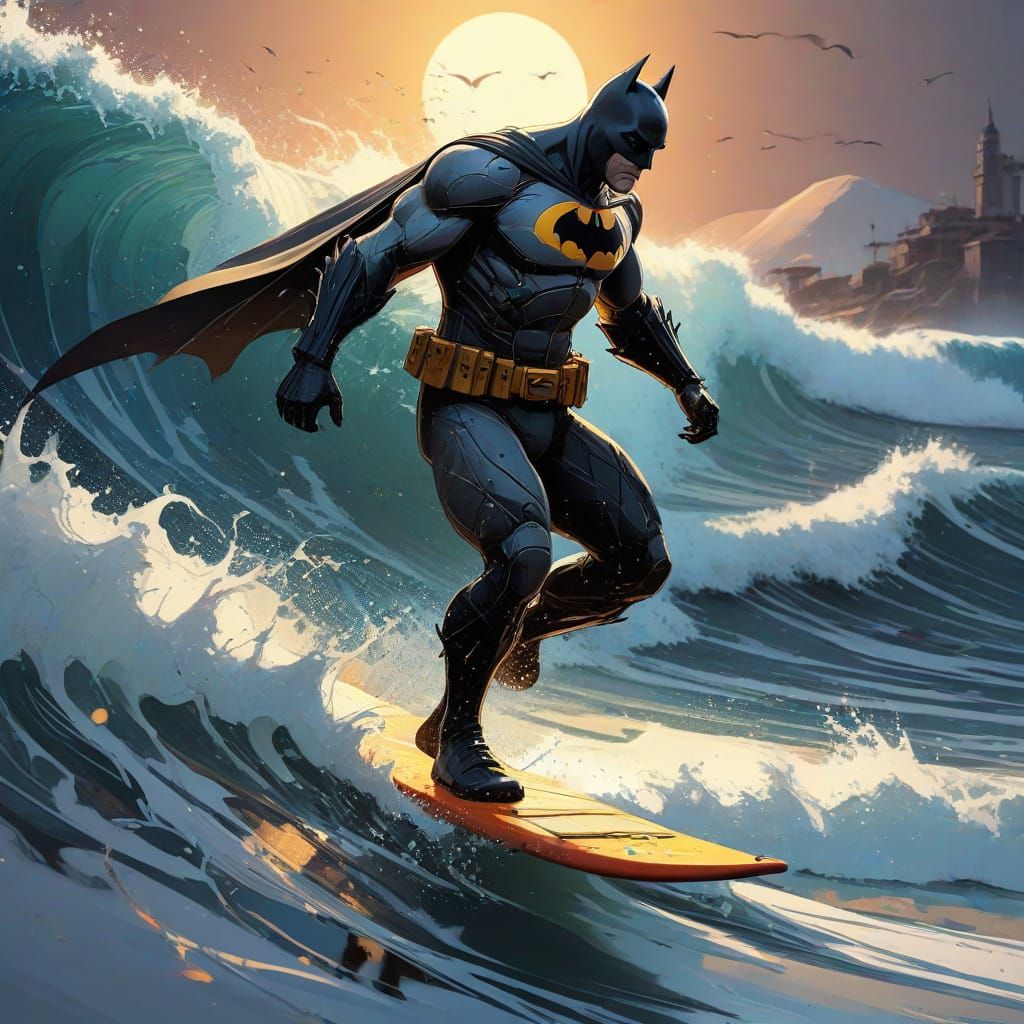 BATMAN RIDING BIG WAVE - BATMAN RIDING BIG WAVE