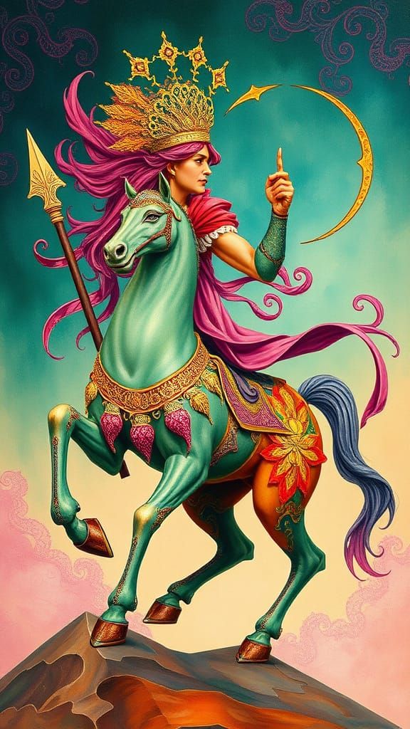 Centaur Fighter Proud Moebius complementary colors tetradic colors deep ...