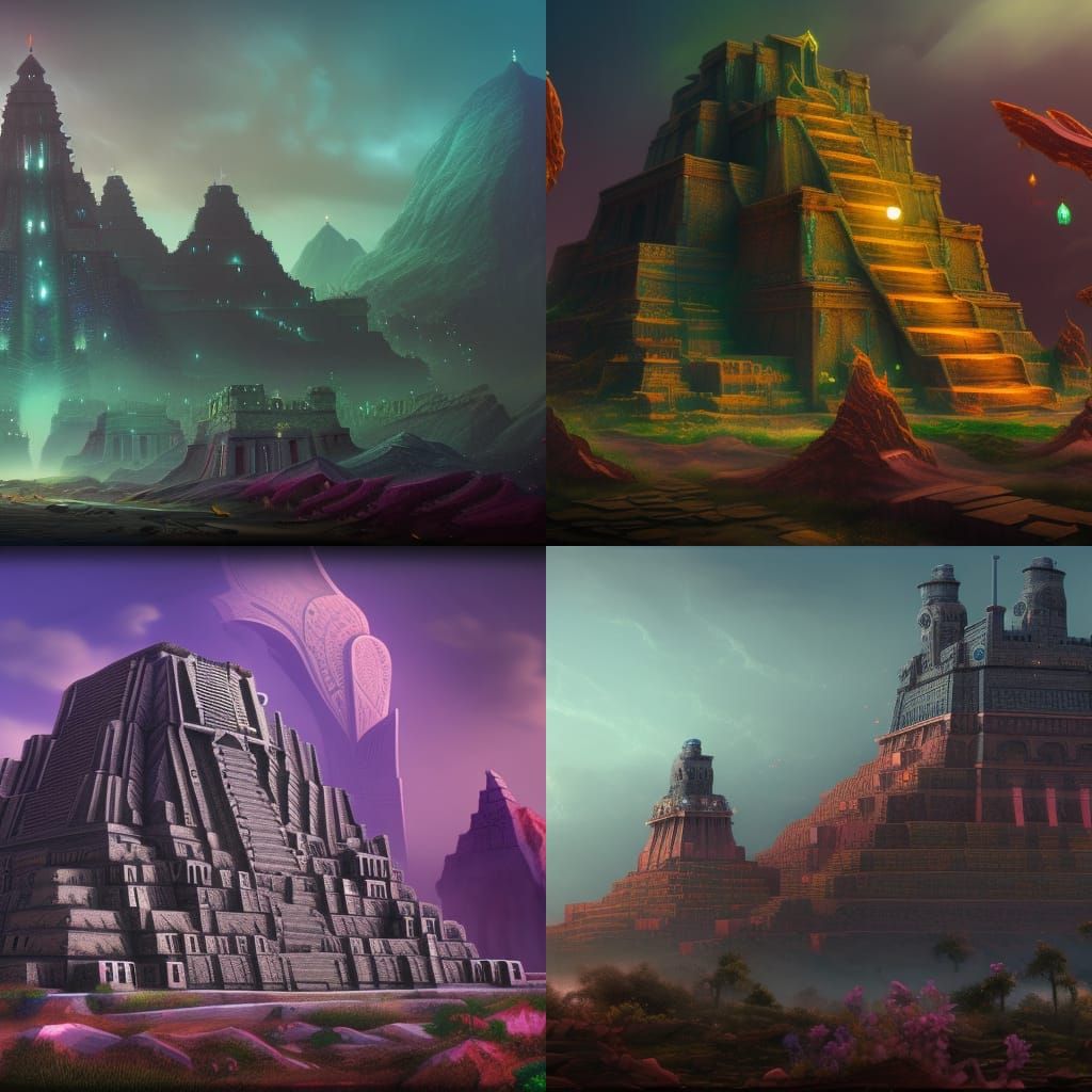 ziggurat - AI Generated Artwork - NightCafe Creator