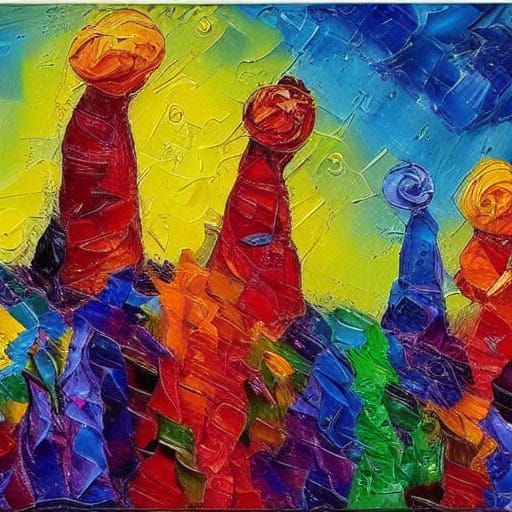 Beautiful aliens on the runway. - Alien Runway Scene in Vib...