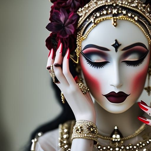 She had alabaster skin and long red nails, the prettiest hands, they ...