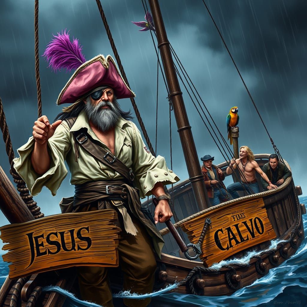 Sink or swim - Pirate Captain on the Brink of Disaster in a ...