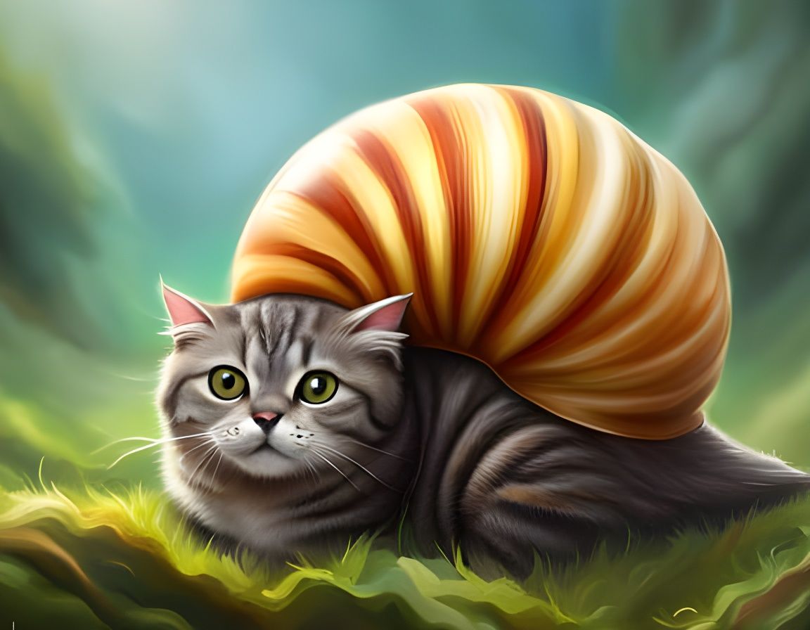 cat snail thing - AI Generated Artwork - NightCafe Creator