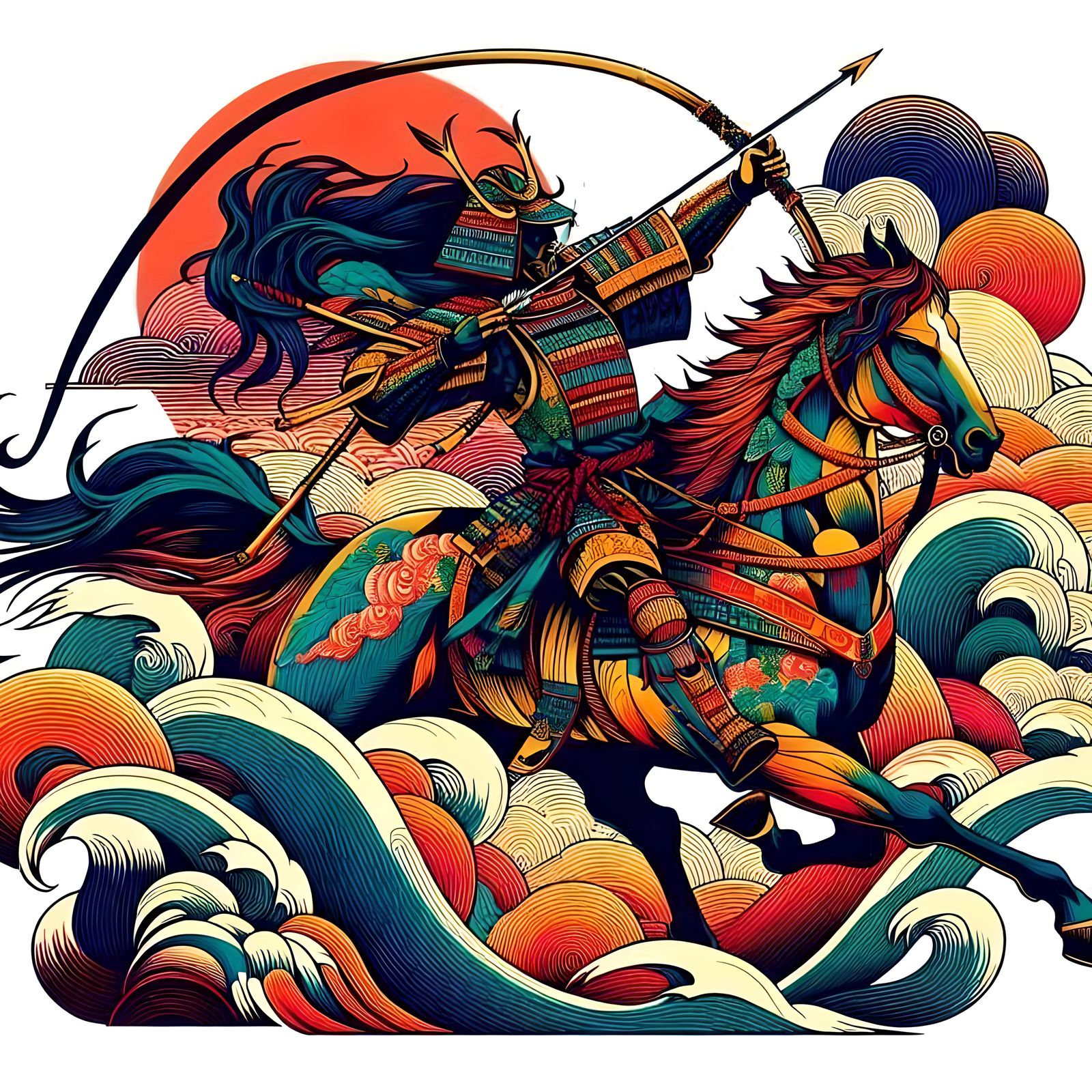 Ancient Samurai warrior Nasu no Yoichi. - AI Generated Artwork ...