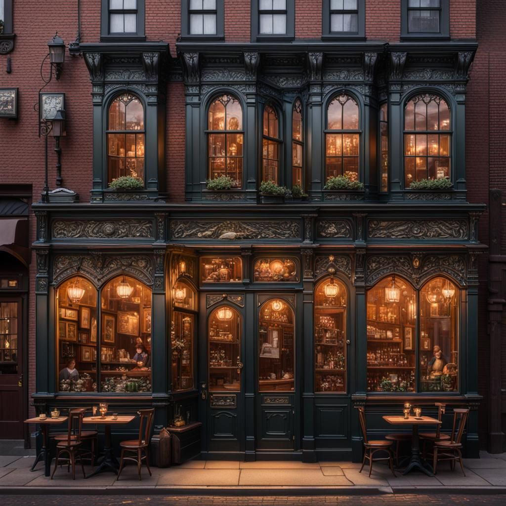Storefront Flemish Style, Victorian Era