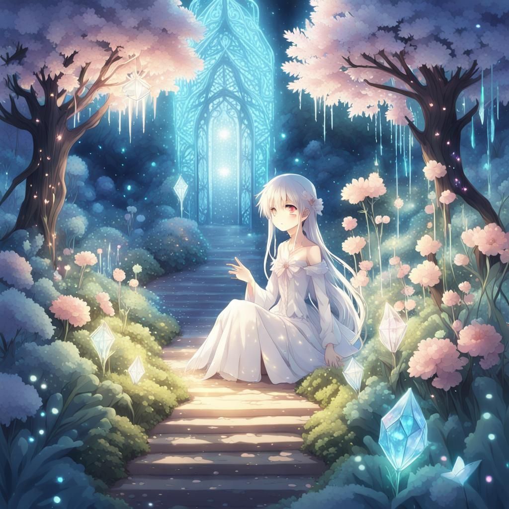 Glowing secret garden - AI Generated Artwork - NightCafe Creator