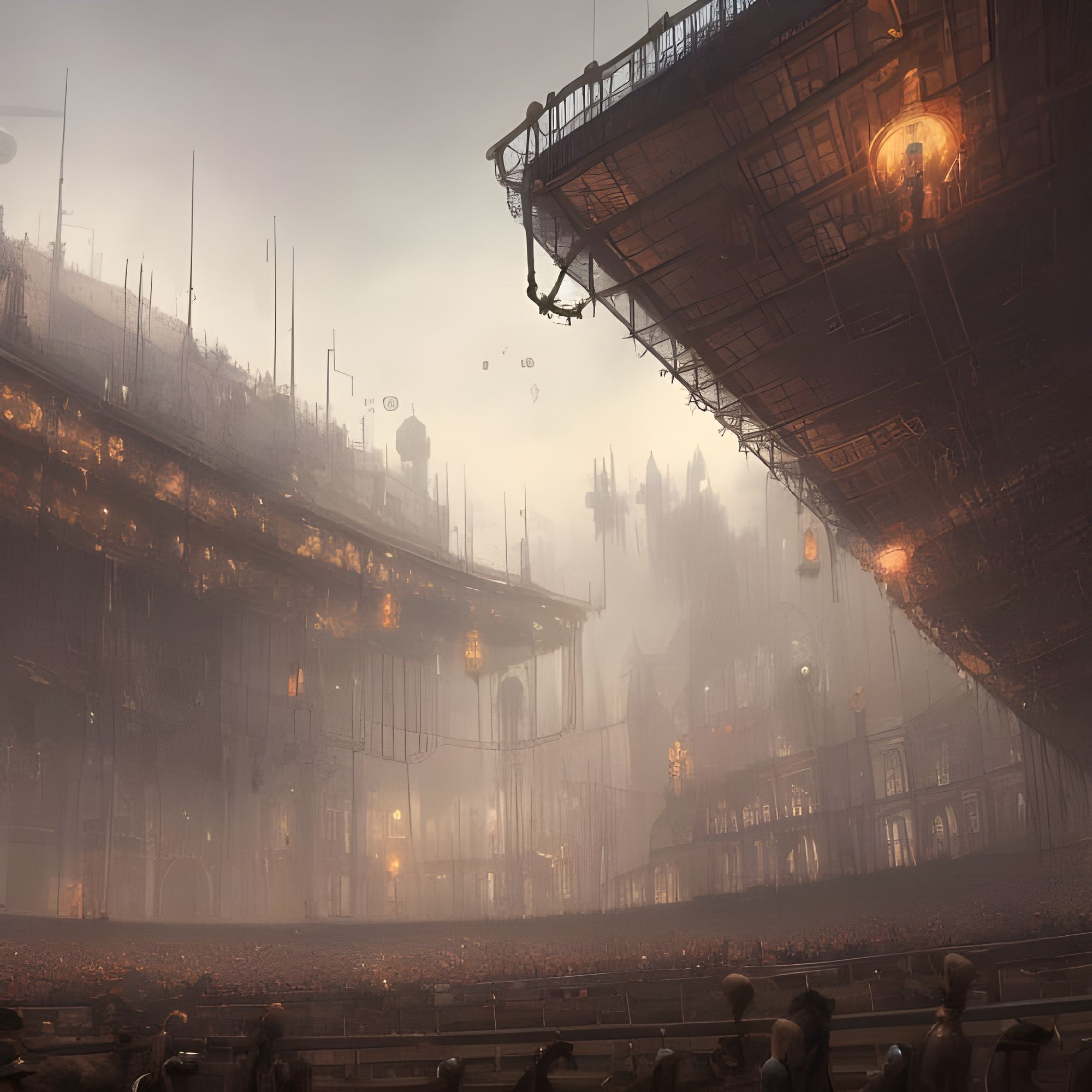 Steampunk Stadium II : r/nightcafe