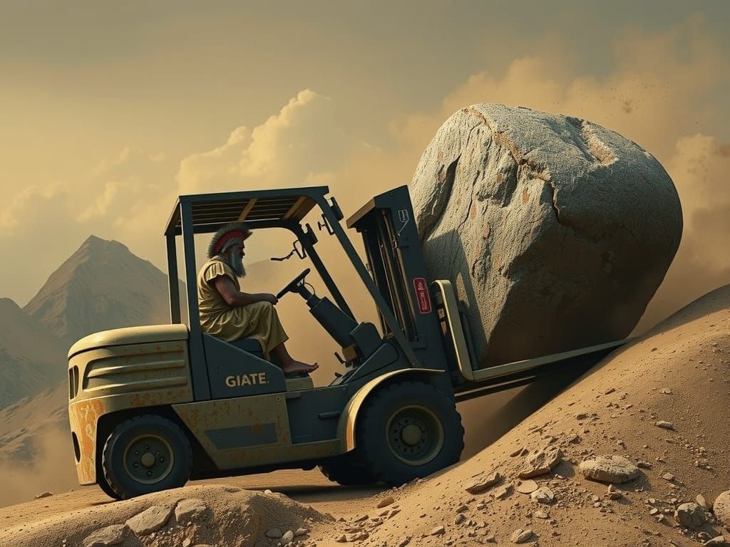 A modern Sisyphus - A Modern Greek Hero Struggles with the ...