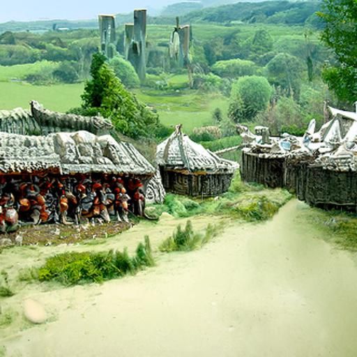 Anglo-Saxon Raiding Party - AI Generated Artwork - NightCafe Creator