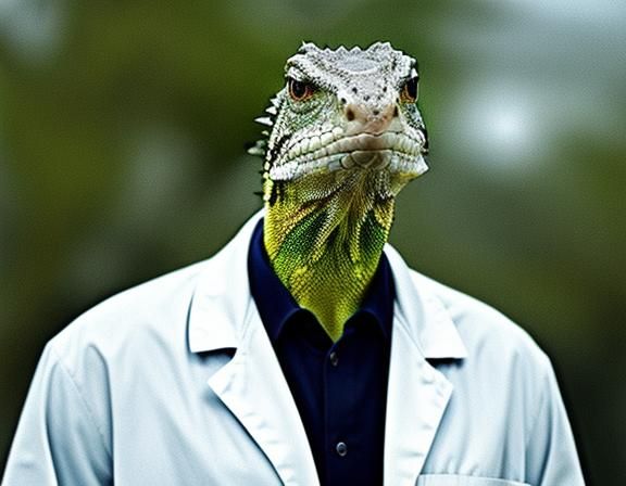 Lizard Doctor - AI Generated Artwork - NightCafe Creator