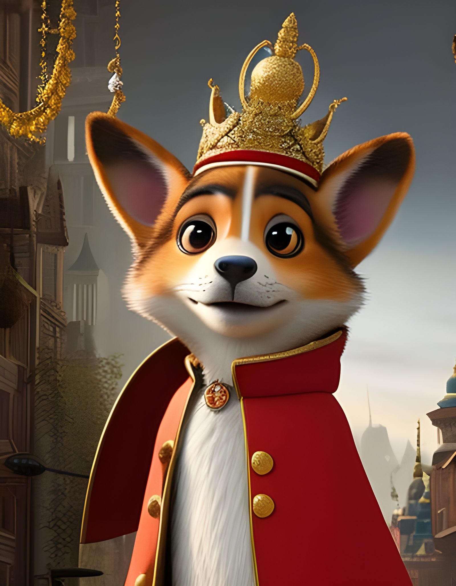 King Corgi - AI Generated Artwork - NightCafe Creator
