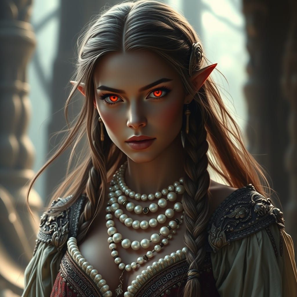 Fae Woman with glowing eyes - Fae Woman with glowing eyes