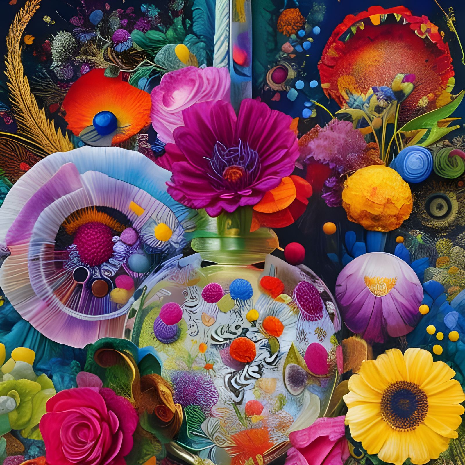 Flowers - AI Generated Artwork - NightCafe Creator