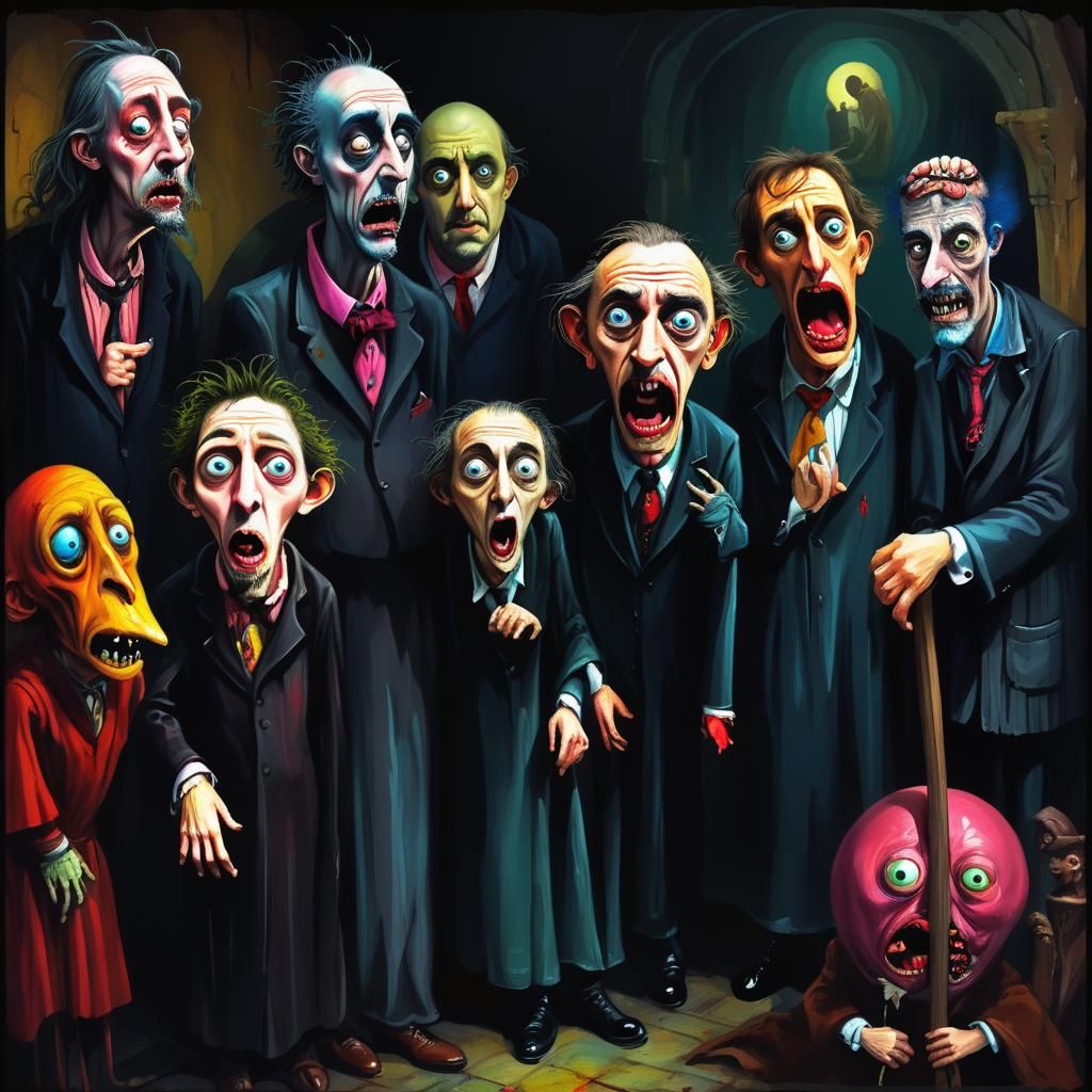 Haunted Faces - AI Generated Artwork - NightCafe Creator