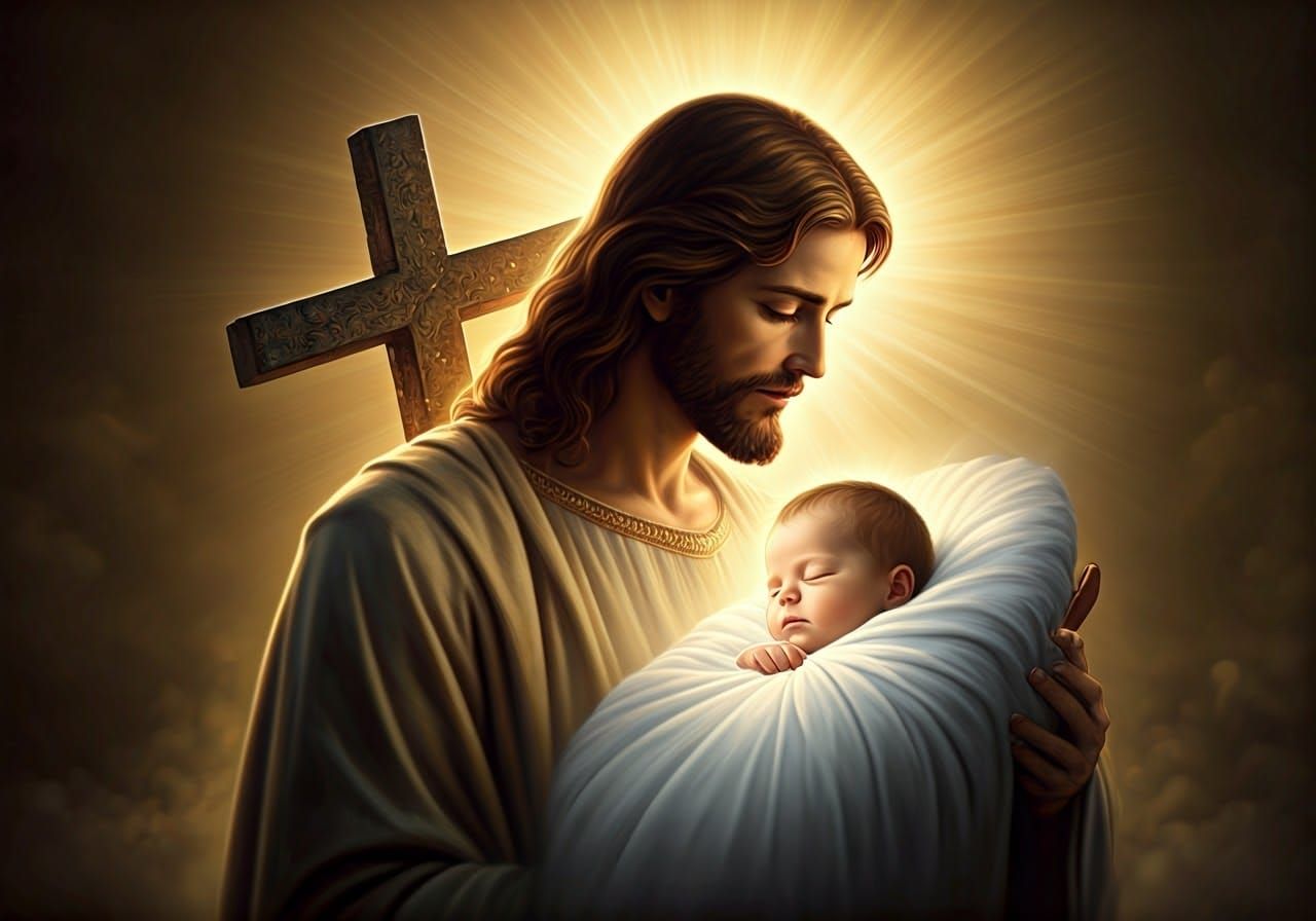 Holding Baby Immanuel (My 4th Favorite Jesus Christ Creation)