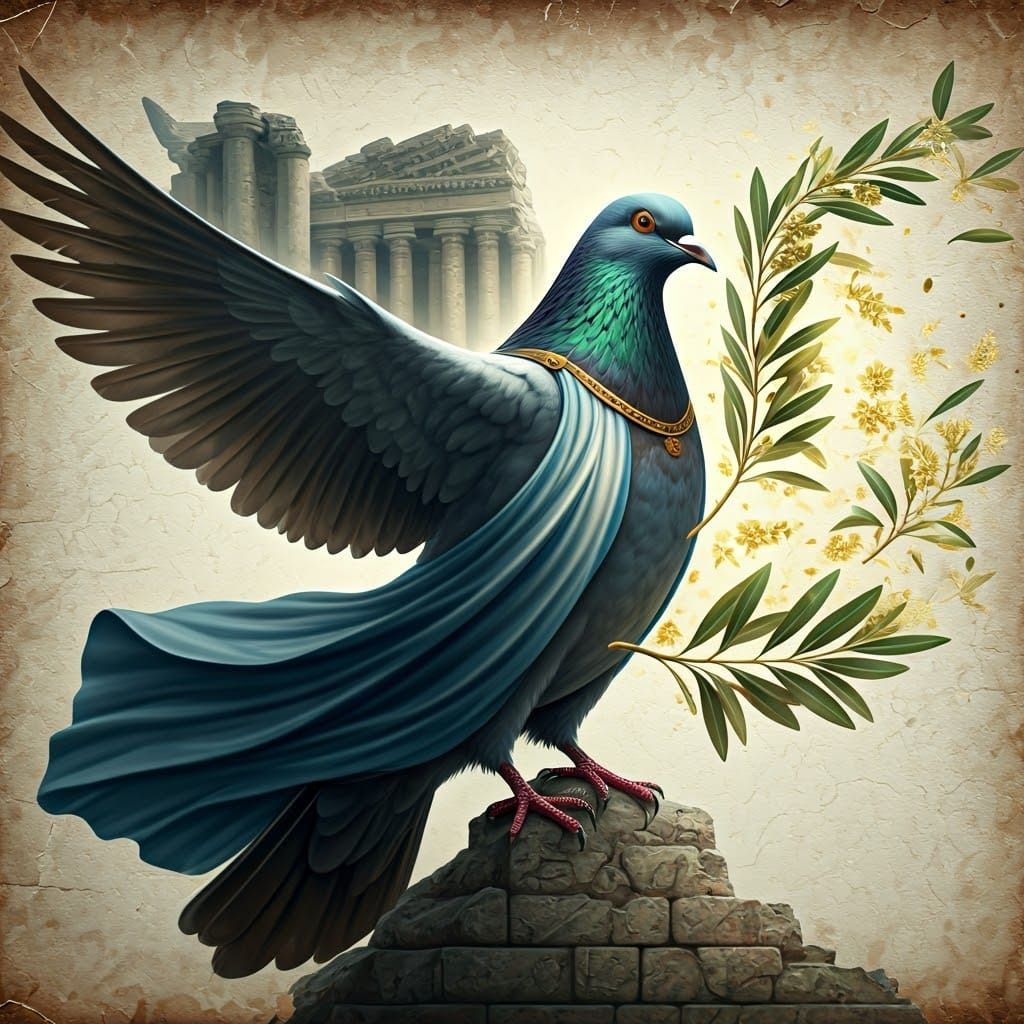 Ancient Greece and Doves O8 - Ancient Greece and Doves O8