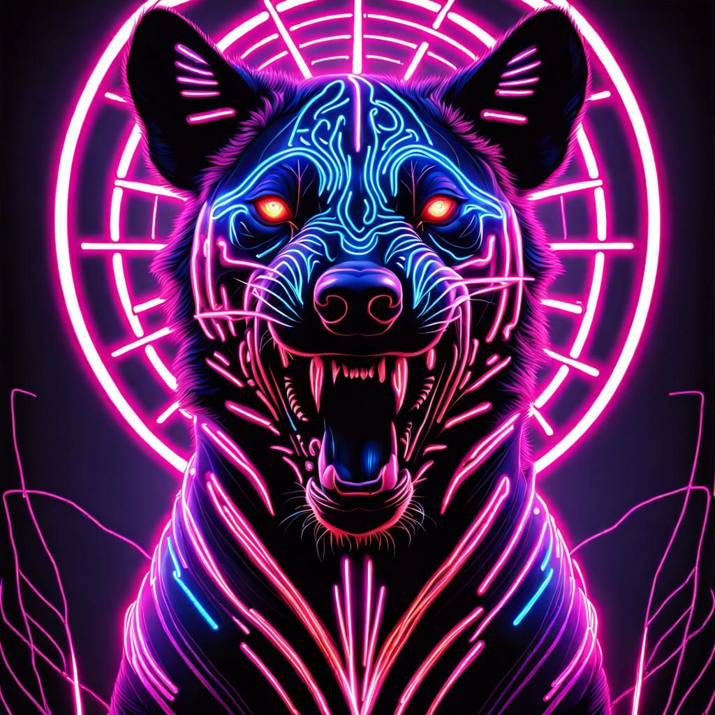 Screaming Hyena - AI Generated Artwork - NightCafe Creator