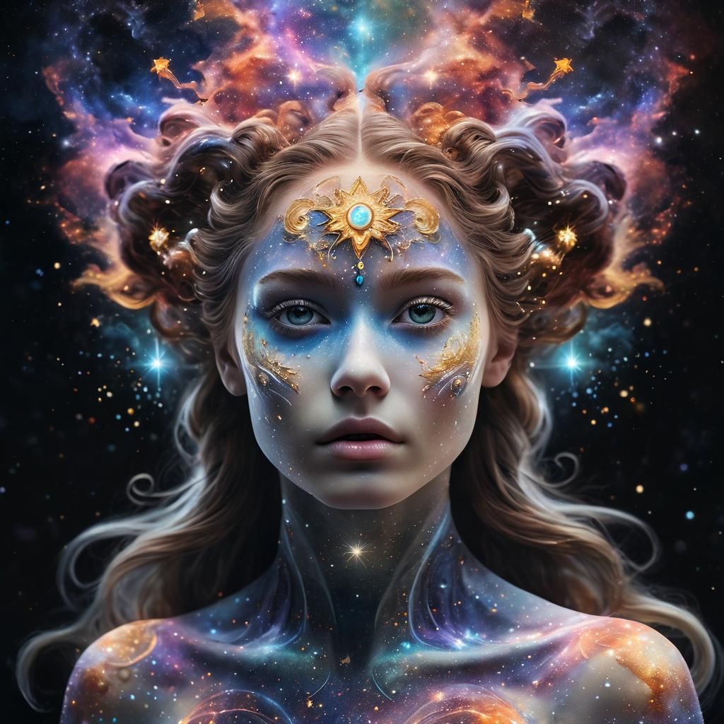 Galaxy Goddess - AI Generated Artwork - NightCafe Creator