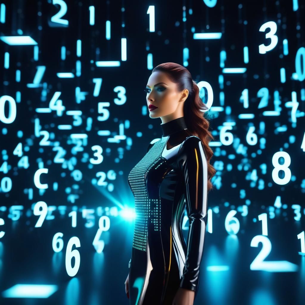 universe of numbers 2 - AI Generated Artwork - NightCafe Creator