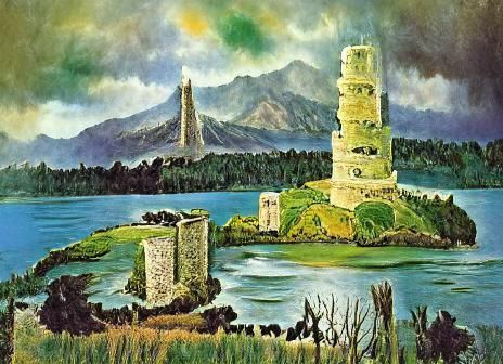 Tol-Sirion, with the Tower of the Guard - AI Generated Artwork ...