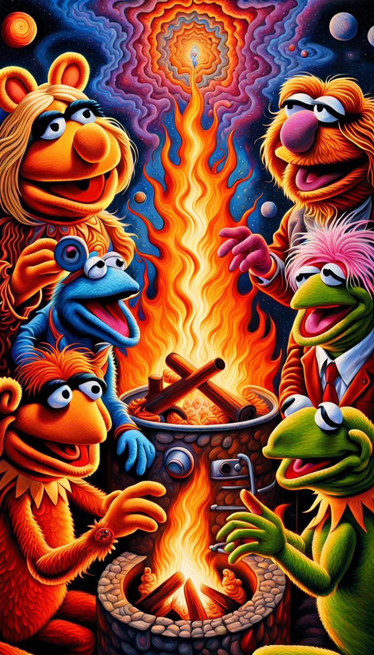 Muppets Fire - AI Generated Artwork - NightCafe Creator