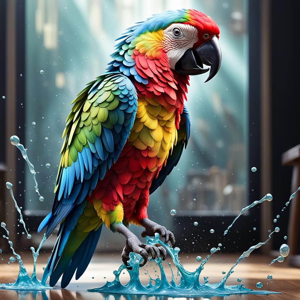Parrots just want to have fun - AI Generated Artwork - NightCafe Creator