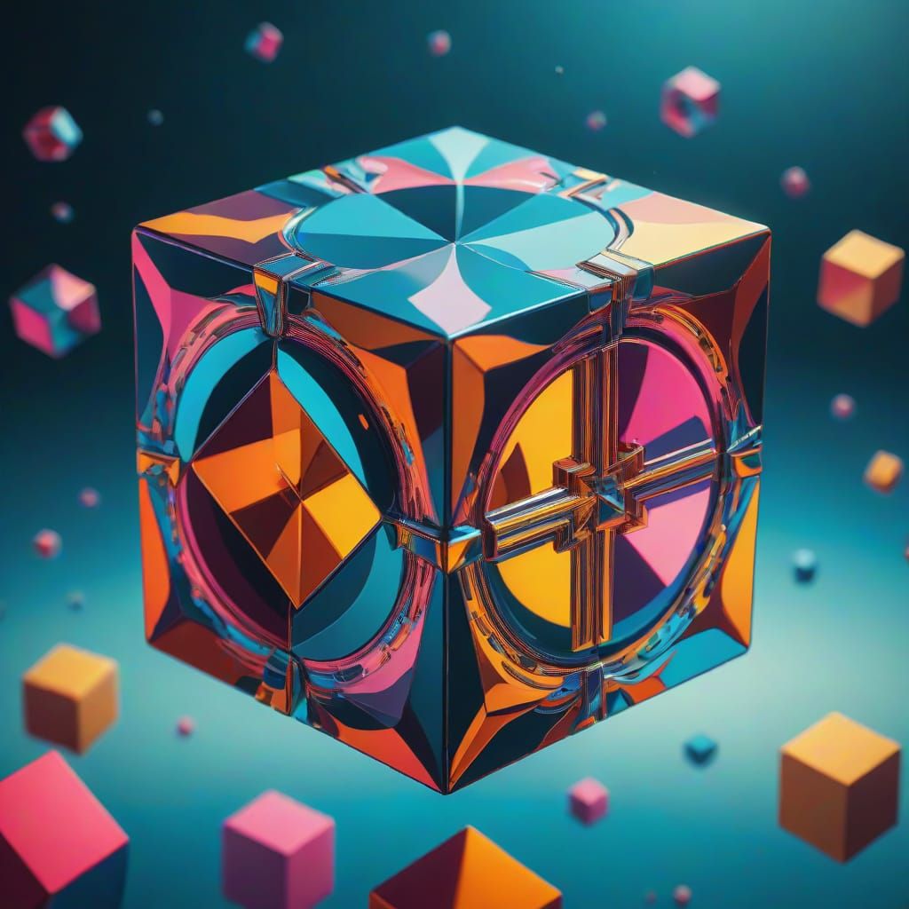 Cube-seven-sides - Mind-Bending, Geometric Surrealism in Vib...