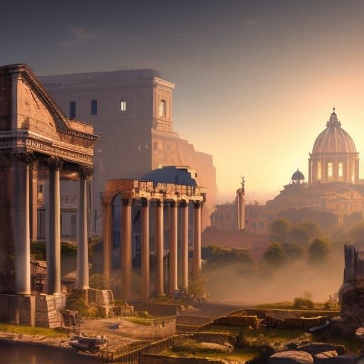 Rome - AI Generated Artwork - NightCafe Creator