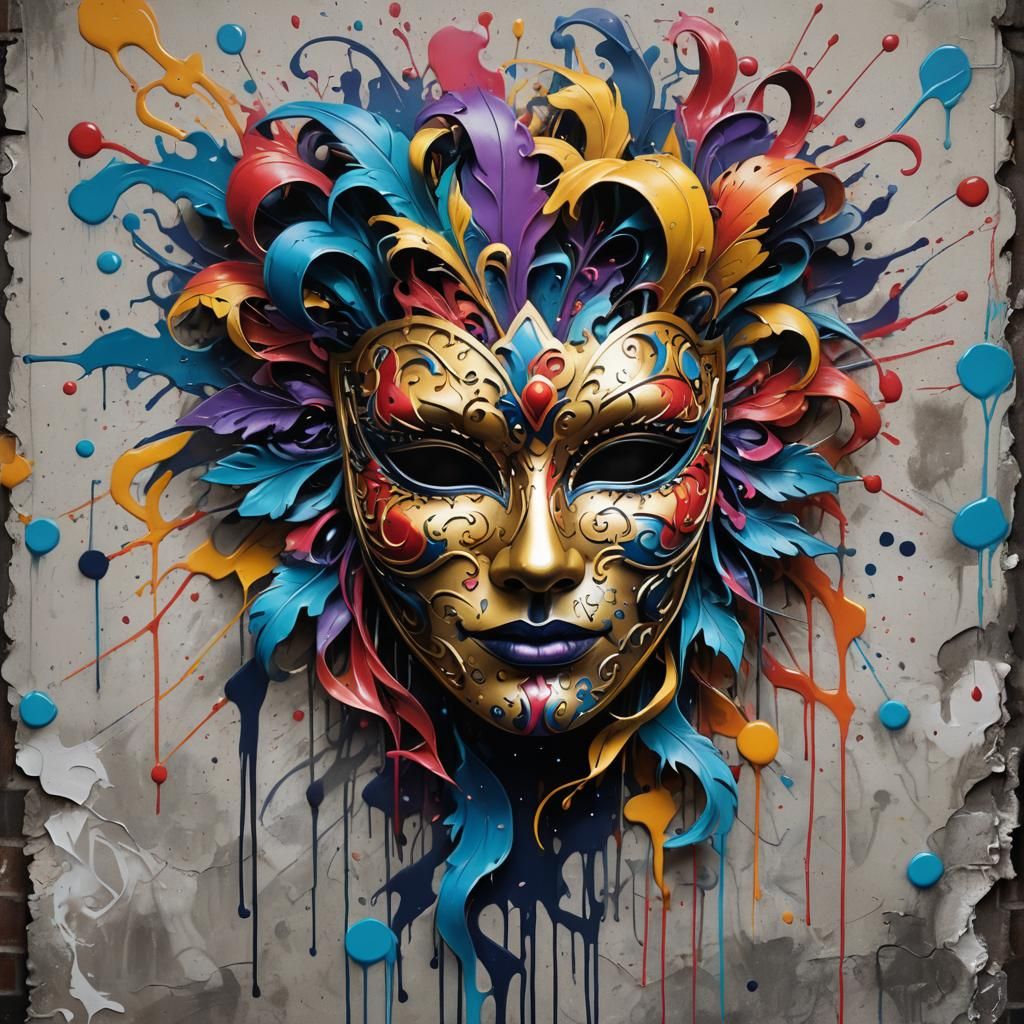 Mask/que/raid - AI Generated Artwork - NightCafe Creator