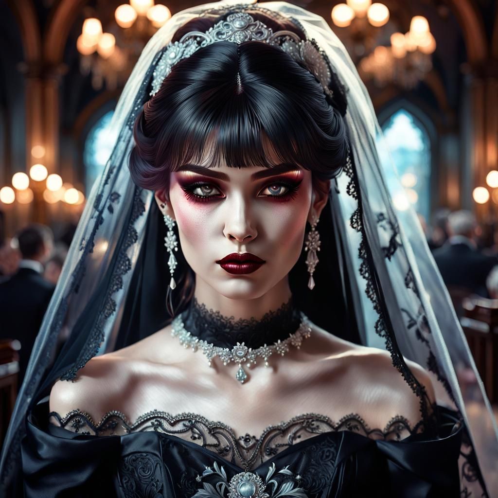Vampire bride - AI Generated Artwork - NightCafe Creator