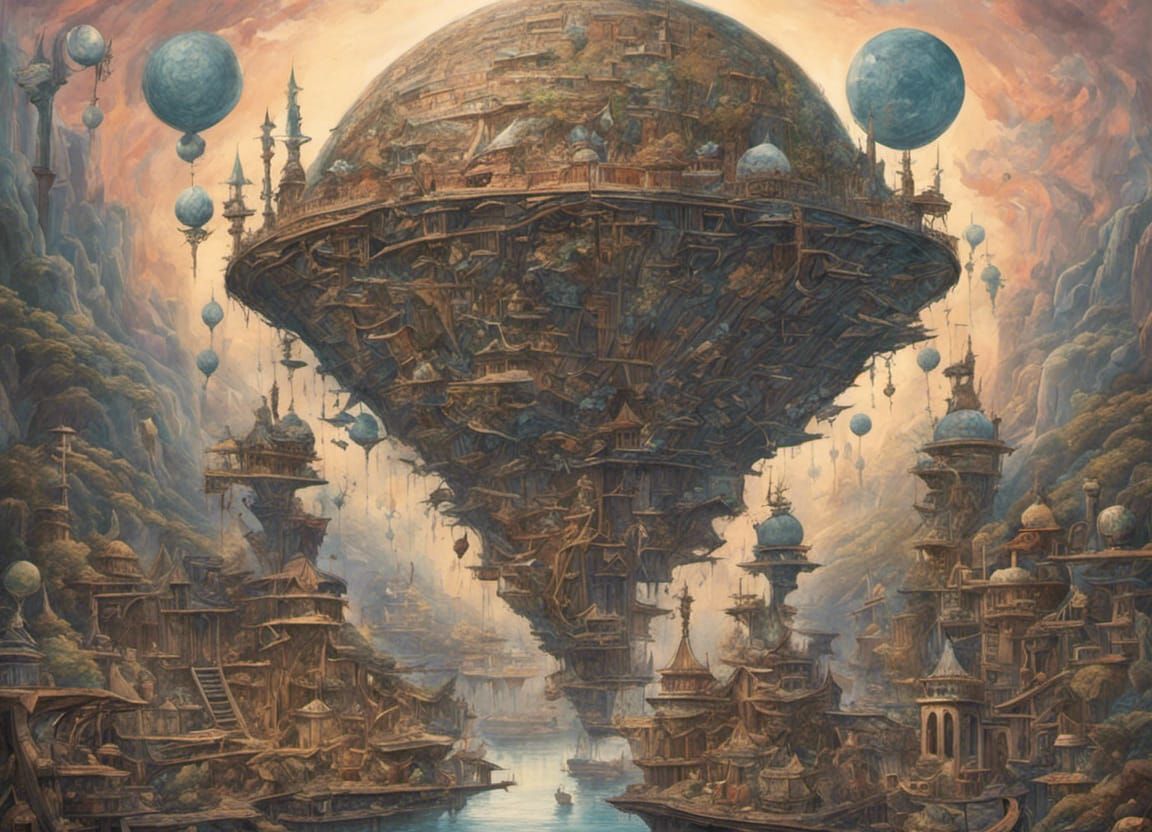 Surrealist Space Station