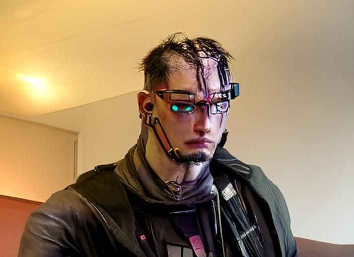 Cyber Nerd - AI Generated Artwork - NightCafe Creator