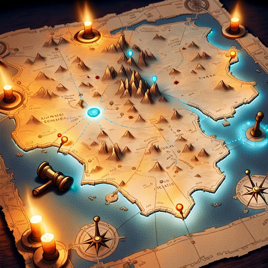 ancient map - AI Generated Artwork - NightCafe Creator