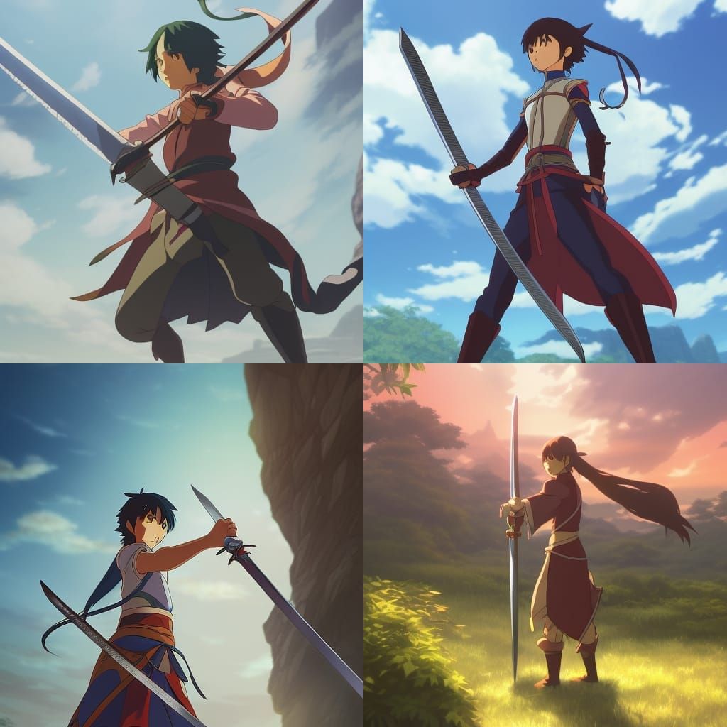 elf wielding a two handed sword - AI Generated Artwork - NightCafe Creator