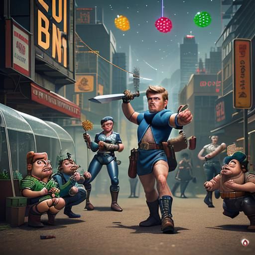 Angry Dwarves, the game! - AI Generated Artwork - NightCafe Creator