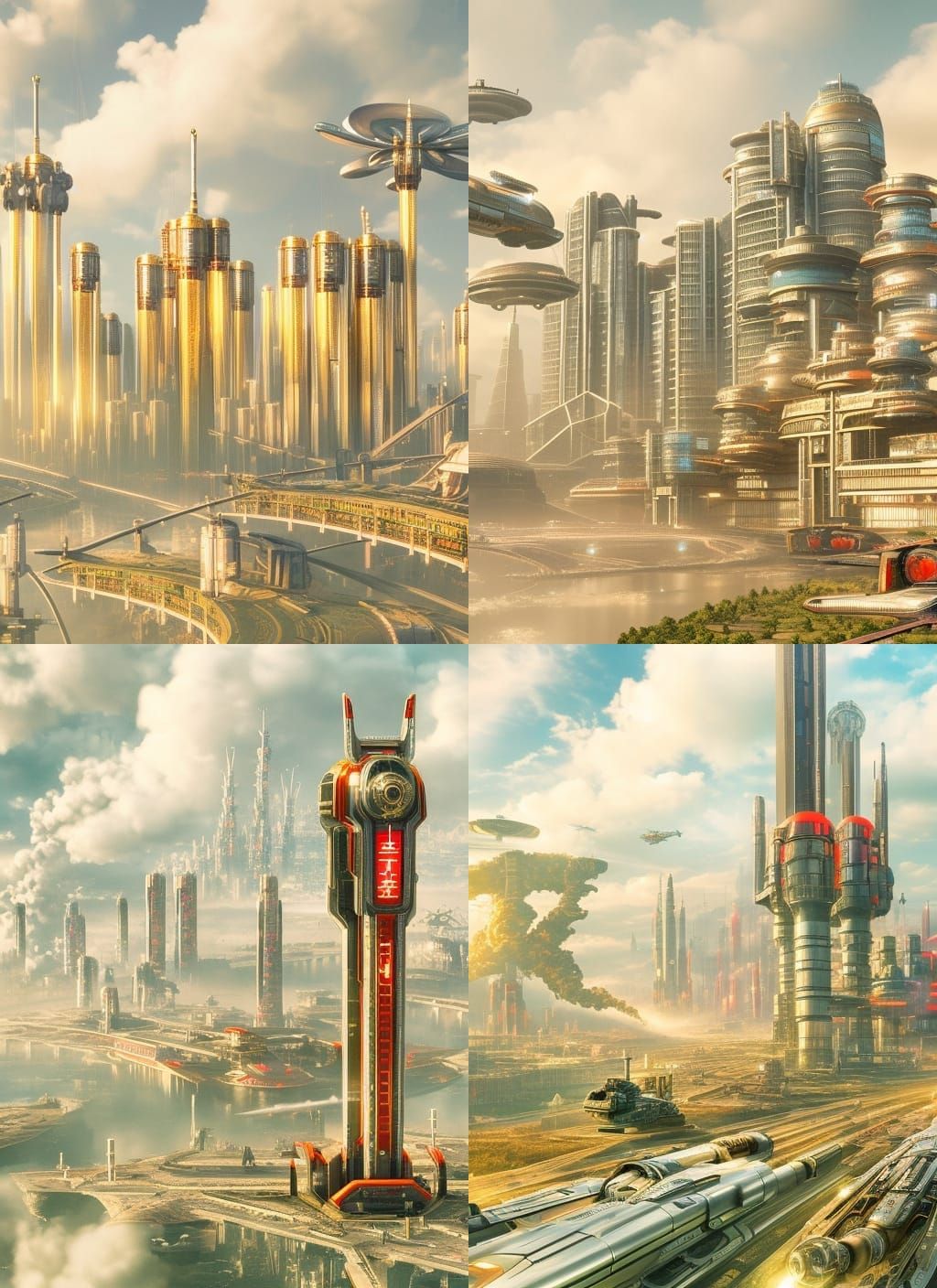 An Image of a utopic futuristic vision of the Union of Soviet Socialist ...