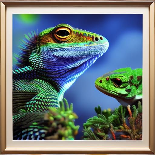 Lizard - AI Generated Artwork - NightCafe Creator