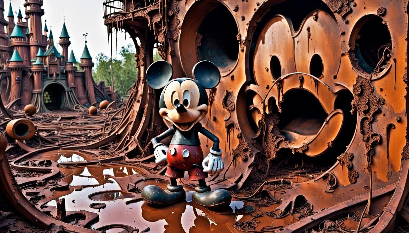 Dystopian Disney - Welcome to the Happiest Ruin on Earth - AI Generated ...