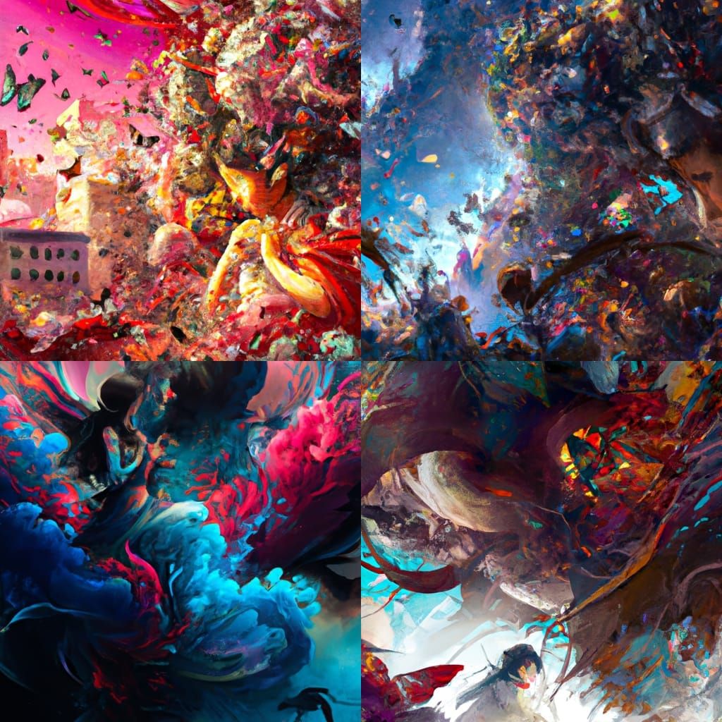 The explosion - AI Generated Artwork - NightCafe Creator