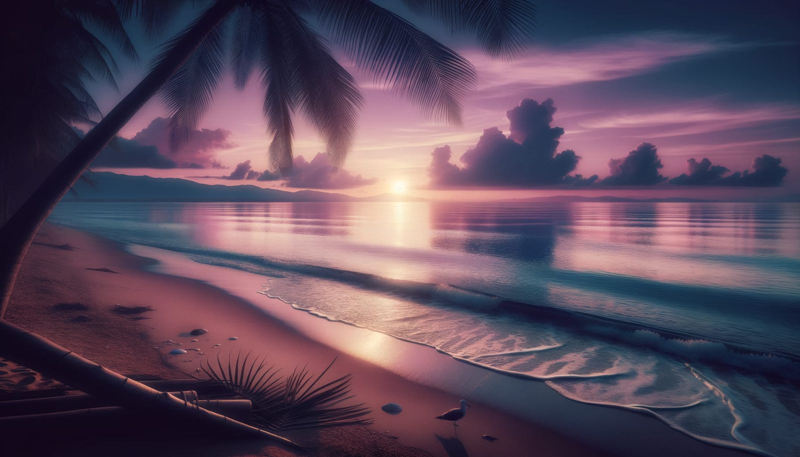 Daybreak at the Beach - Soft Dawn on a Serene Beach