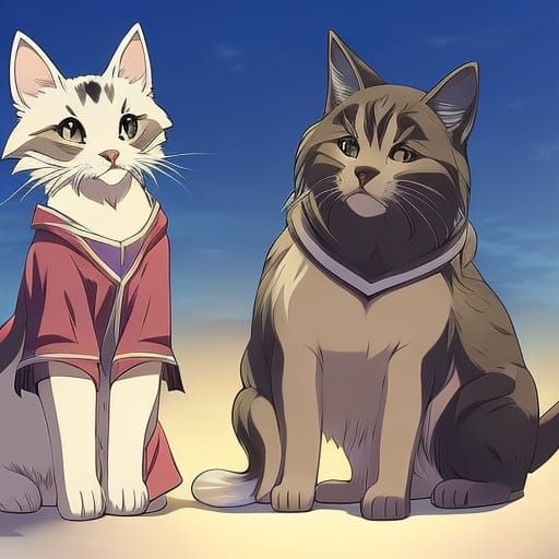 Anime Cats 2 - AI Generated Artwork - NightCafe Creator