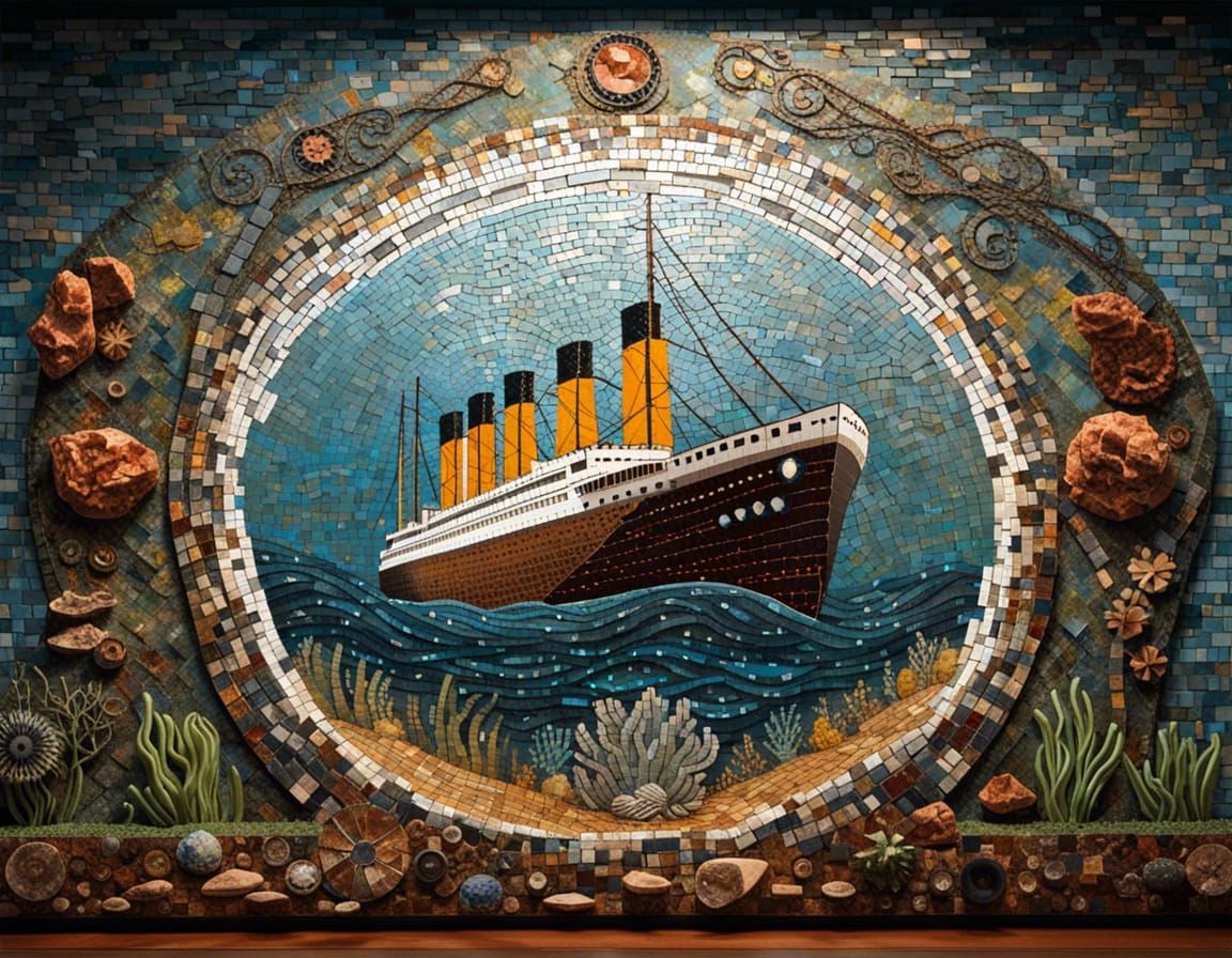 mosaic titanic - AI Generated Artwork - NightCafe Creator