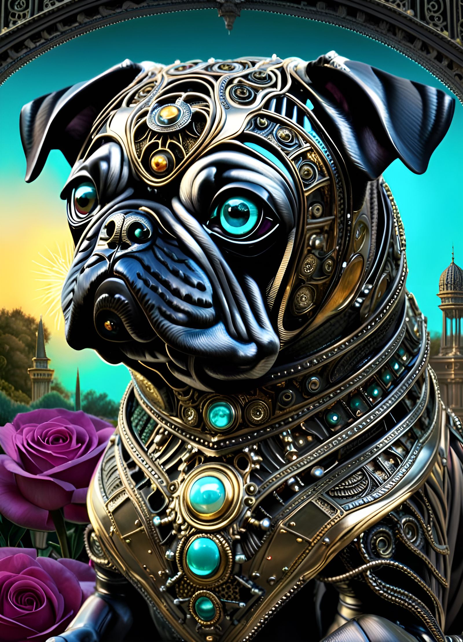 Robotic Pug, For the Discerning Pet Owner - AI Generated Artwork ...